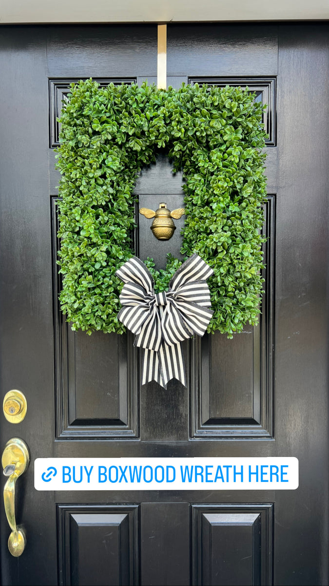 The Rectangle Classic Boxwood Wreath – The Accidental Farmgirl Co